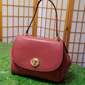 Coach | Bags | Coach Bag Leather Suede Rouge Color New | Poshmark